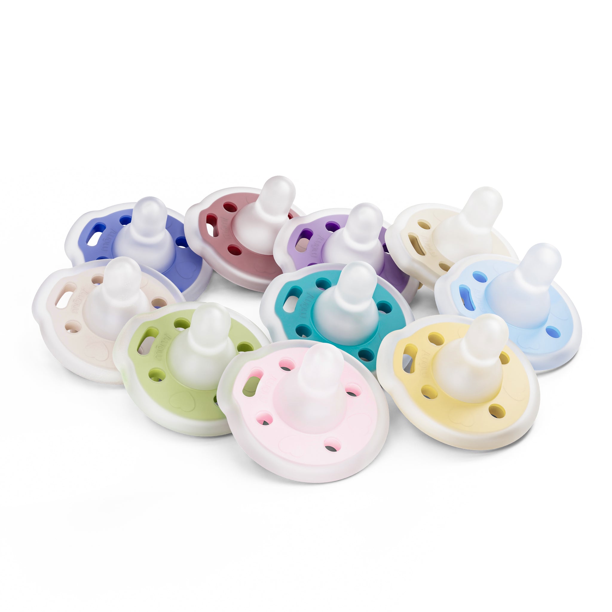 babypace® pacifier set in multiple vibrant colors | mōmi
