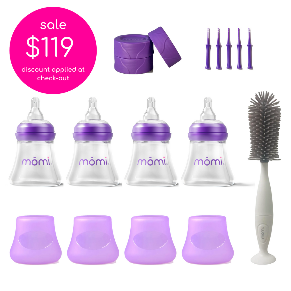 mōmi: breastfeeding bottle designed to work like mom