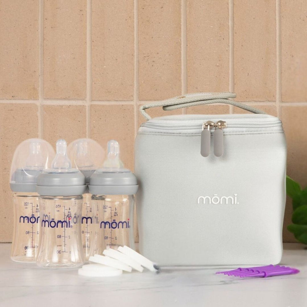 mōmi: breastfeeding bottle and pacifier designed to work like mom