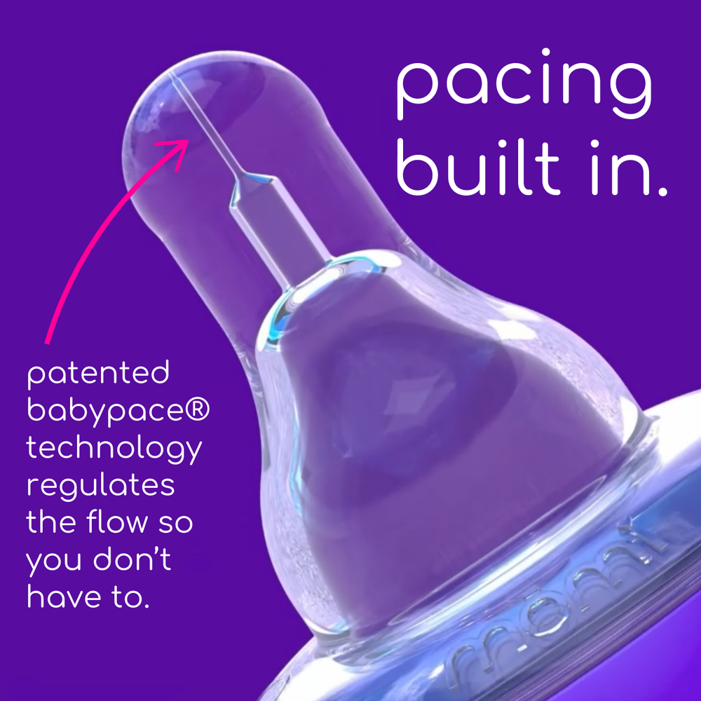 mōmi: breastfeeding bottle designed to work like mom